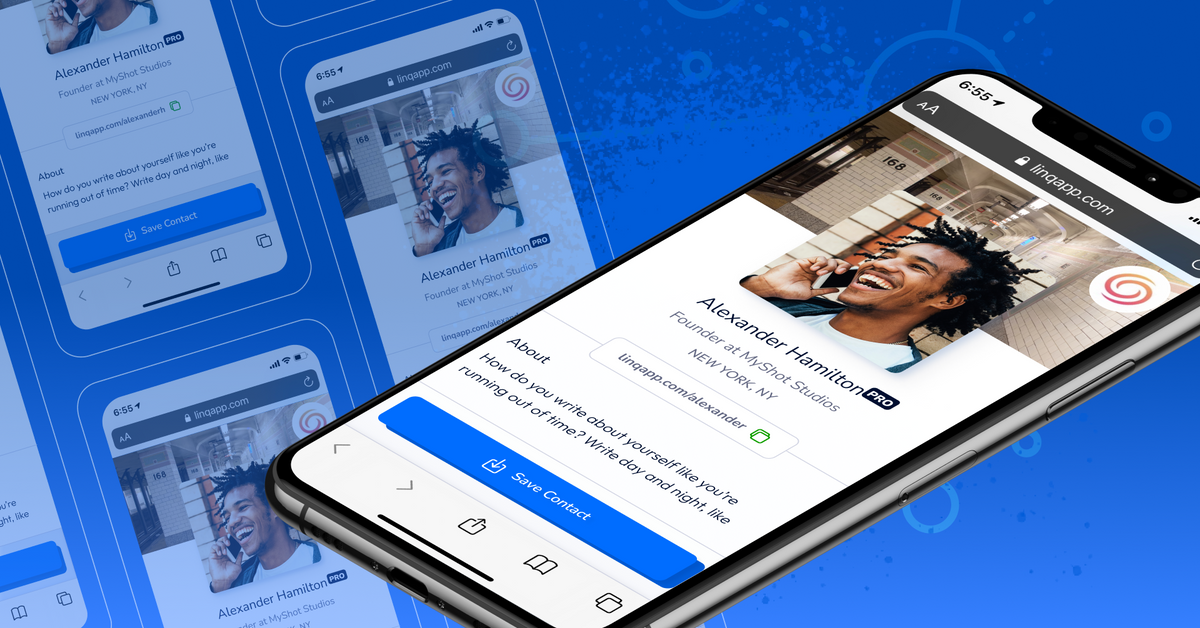 Meet Our New Digital Business Card Profile Design – Linq